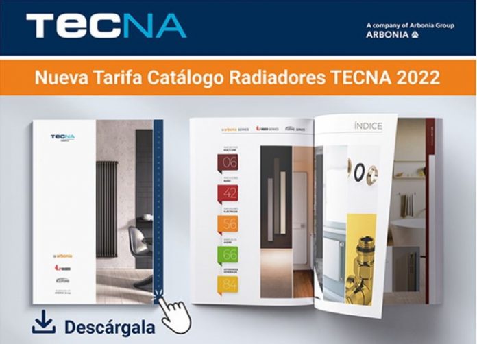 Nueva Tarifa Catálogo Radiadores Tecna 2022 - Marrón y Blanco