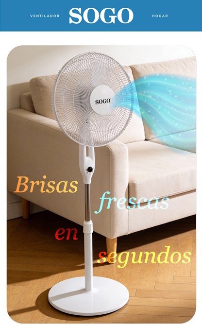 ventiladores de Sogo - Marrón y Blanco