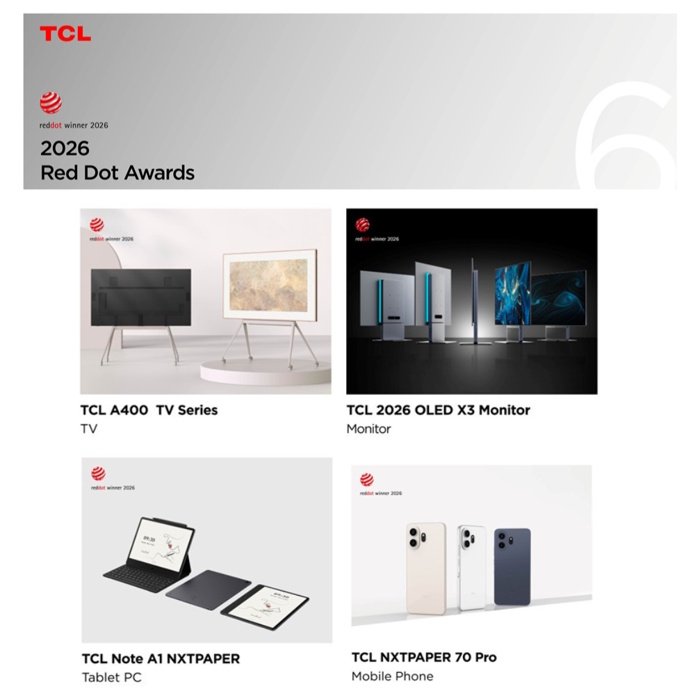 TCL obtiene 11 galardones en los premios iF Design Awards y Red Dot ...